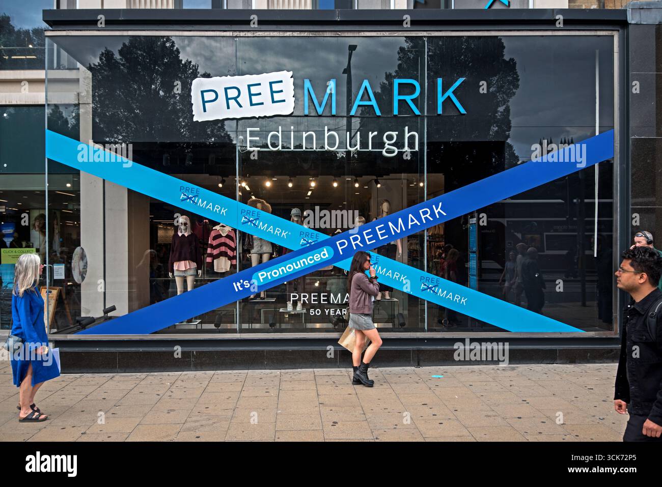 Primark on Princes Street in Edinburgh - temporarily rebranded to ...