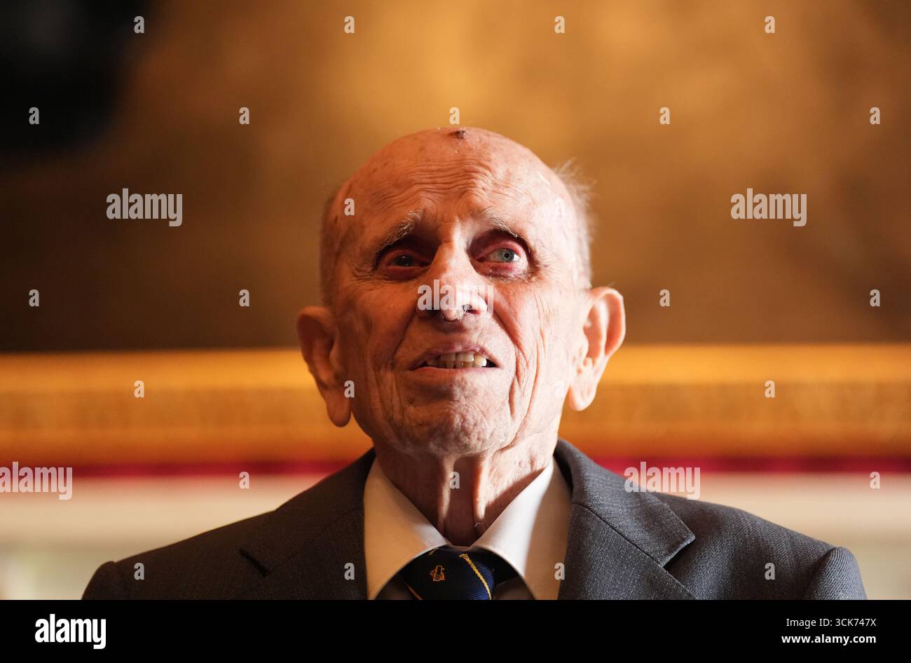 106-year-old veteran Norman Irwin after receiving his British Empire ...