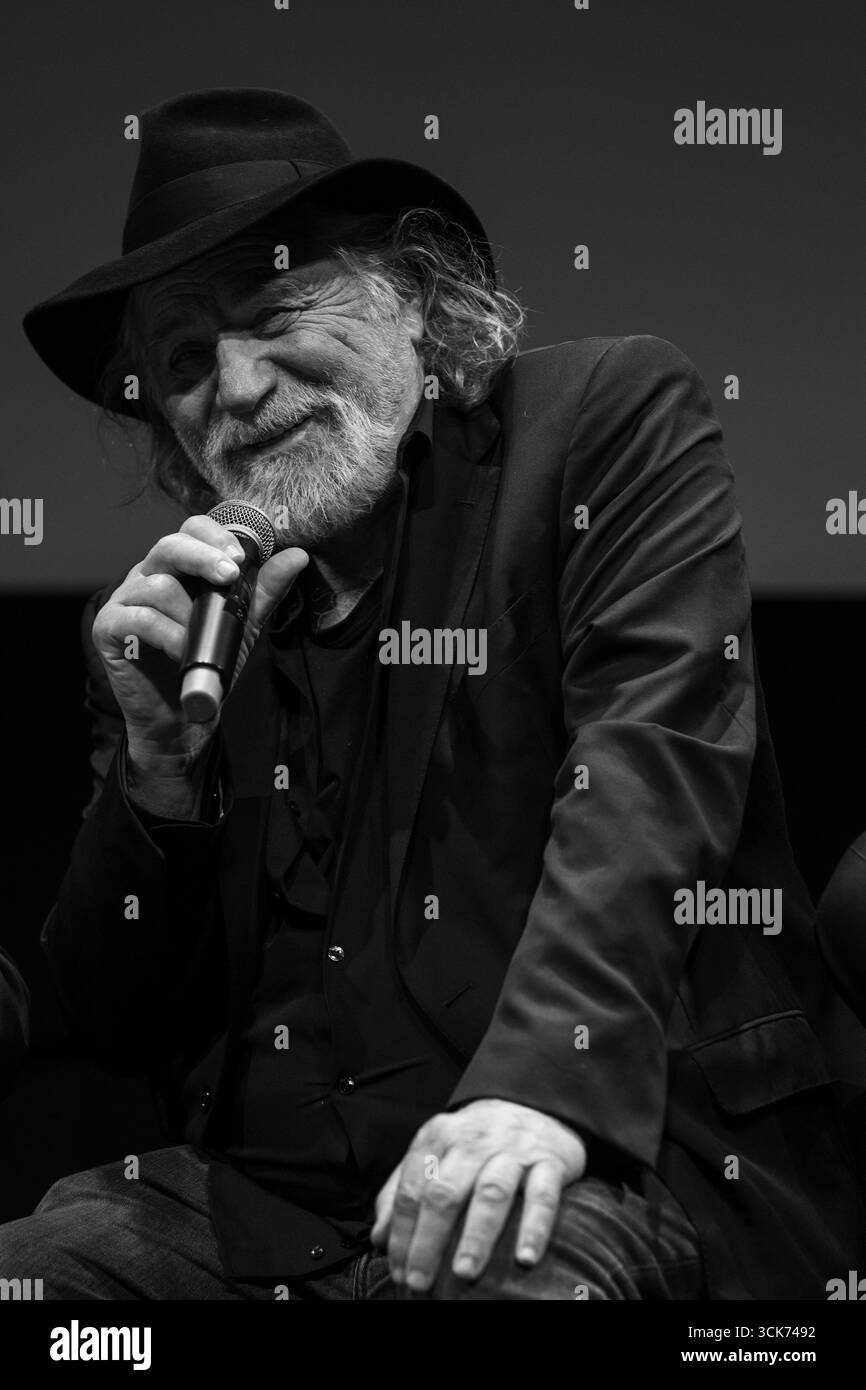 Rade Šerbed ija speaks at the premiere of "Rise of the Raven" during ...