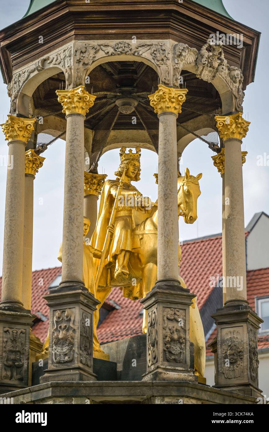 Magdeburger Reiter, Statue, Alter Markt, Magdeburg, Sachsen-Anhalt ...