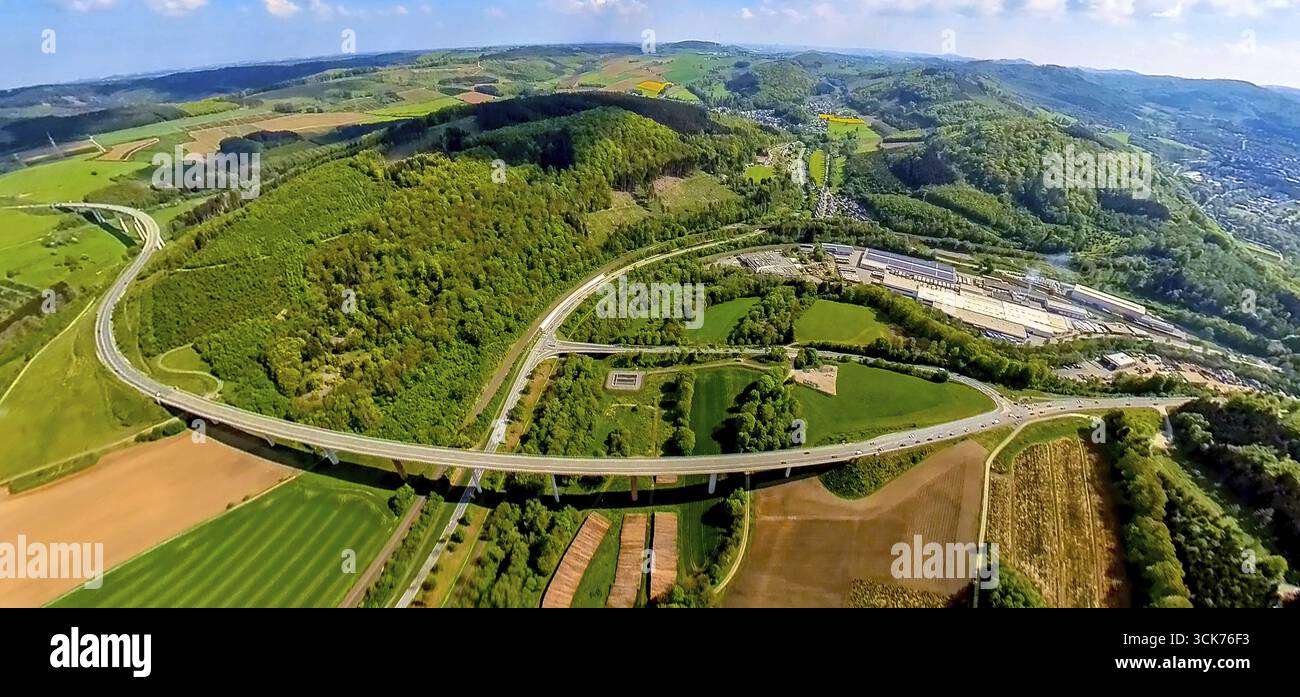 Aerial view, industrial area Desmecke Industriestrasse, Mayr-Melnhof ...