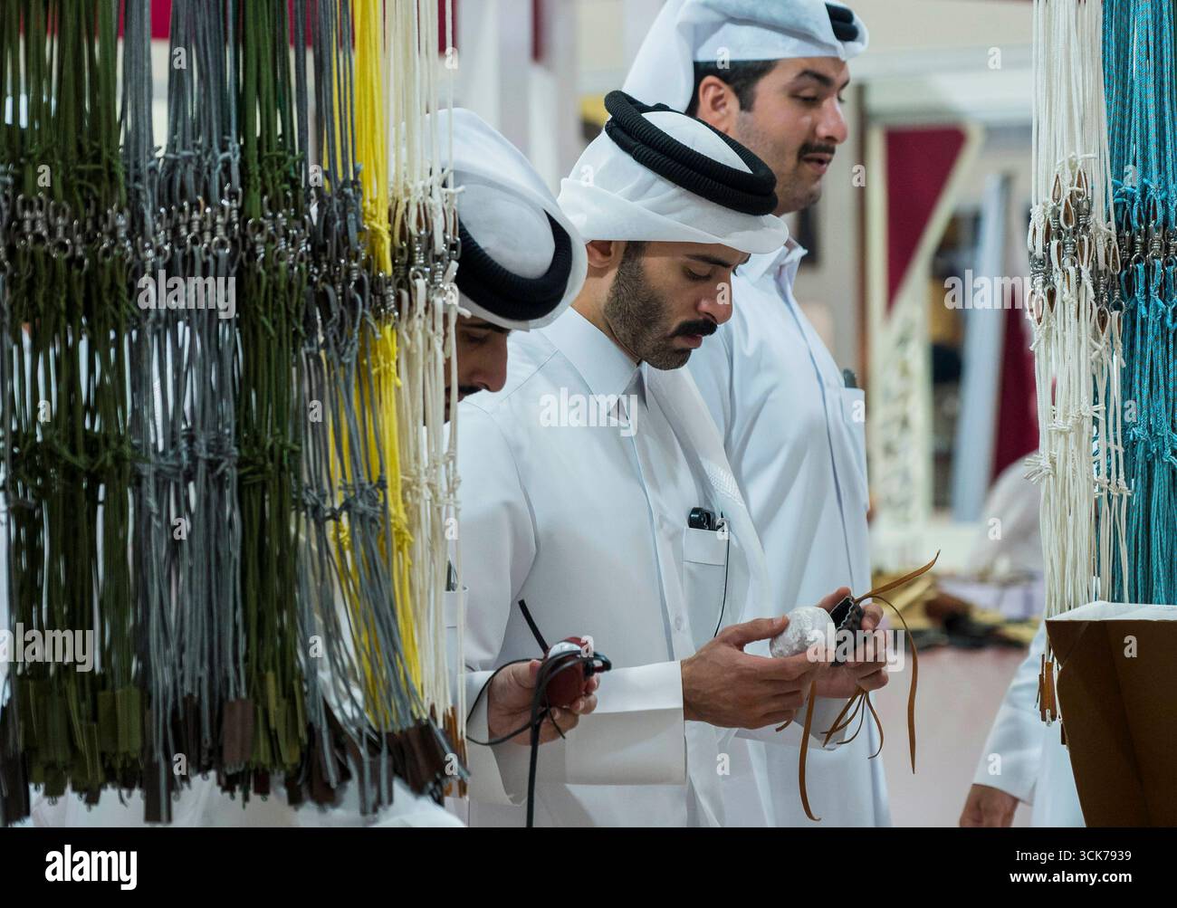 QATAR-DOHA-HUNTING AND FALCONS EXHIBITION 250910 -- DOHA, Sept. 10 ...