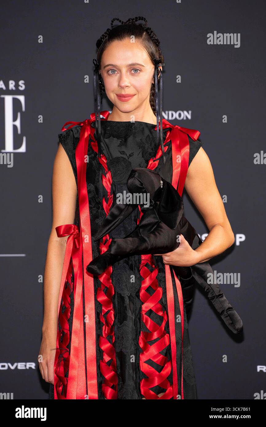 Bel Powley poses for photographers upon arrival at the Elle Style ...