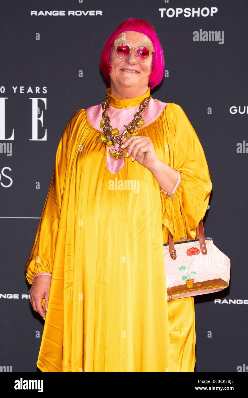 Berni Yates poses for photographers upon arrival at the Elle Style ...