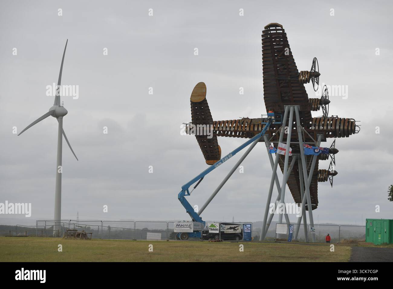 Life-size sculpture of a Lancaster bomber on the Lincolnshire and ...