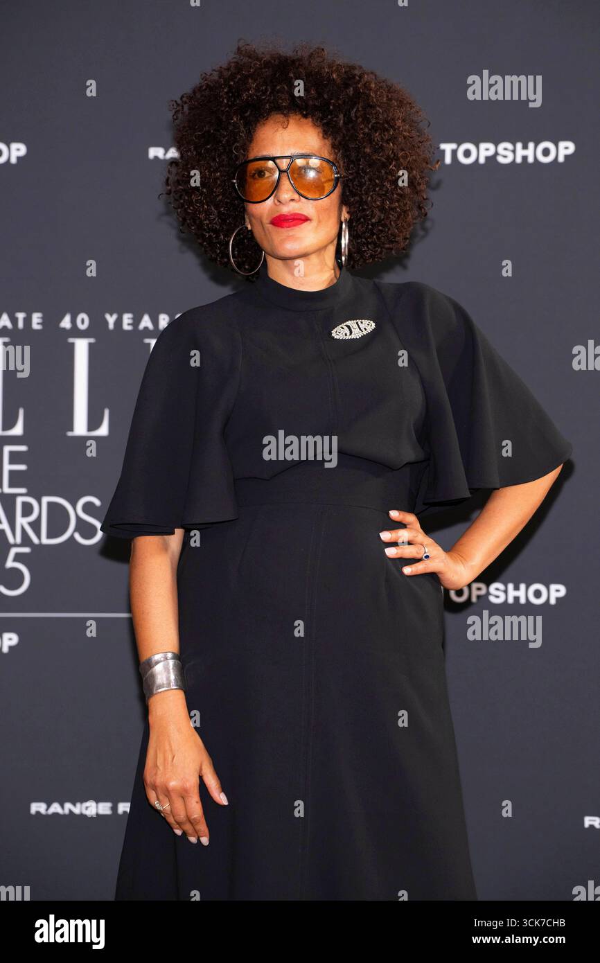 Zadie Smith poses for photographers upon arrival at the Elle Style ...
