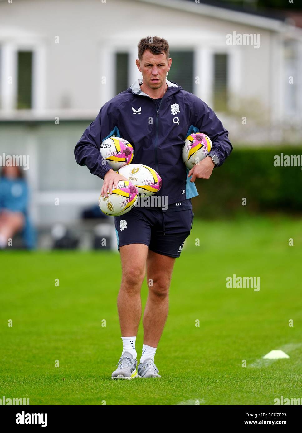 England Assistant coach Louis Deacon during a training session at SGS ...