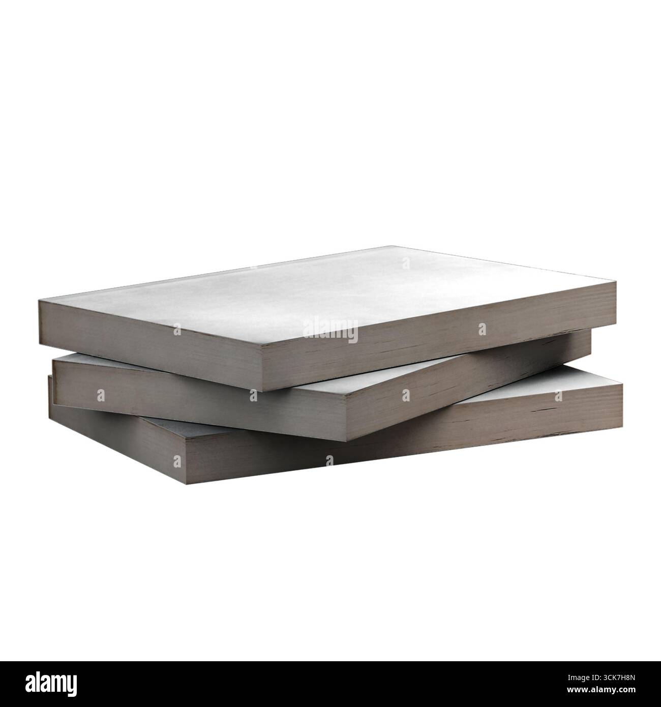 Stack three flat rectangular hi-res stock photography and images - Alamy