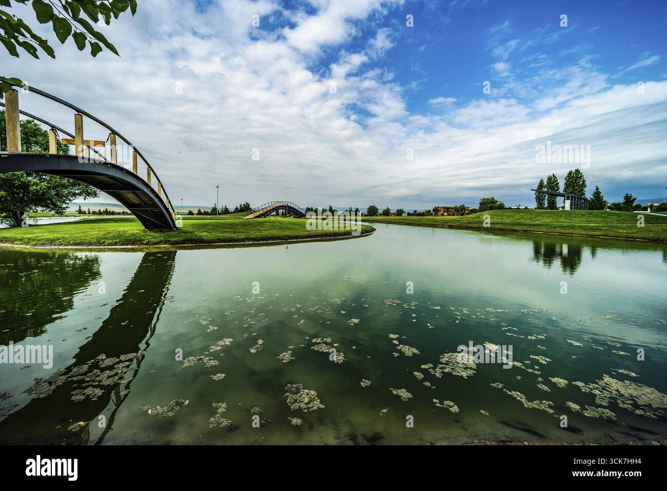 Pond reflection in golf hi-res stock photography and images - Alamy