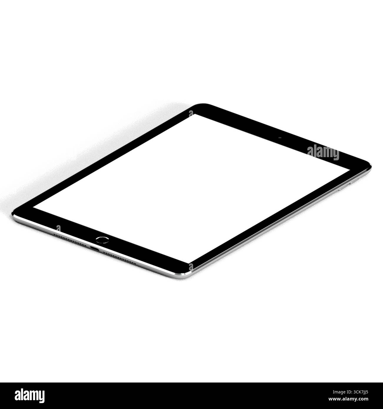 A sleek tablet device with a blank screen, ideal for digital ...
