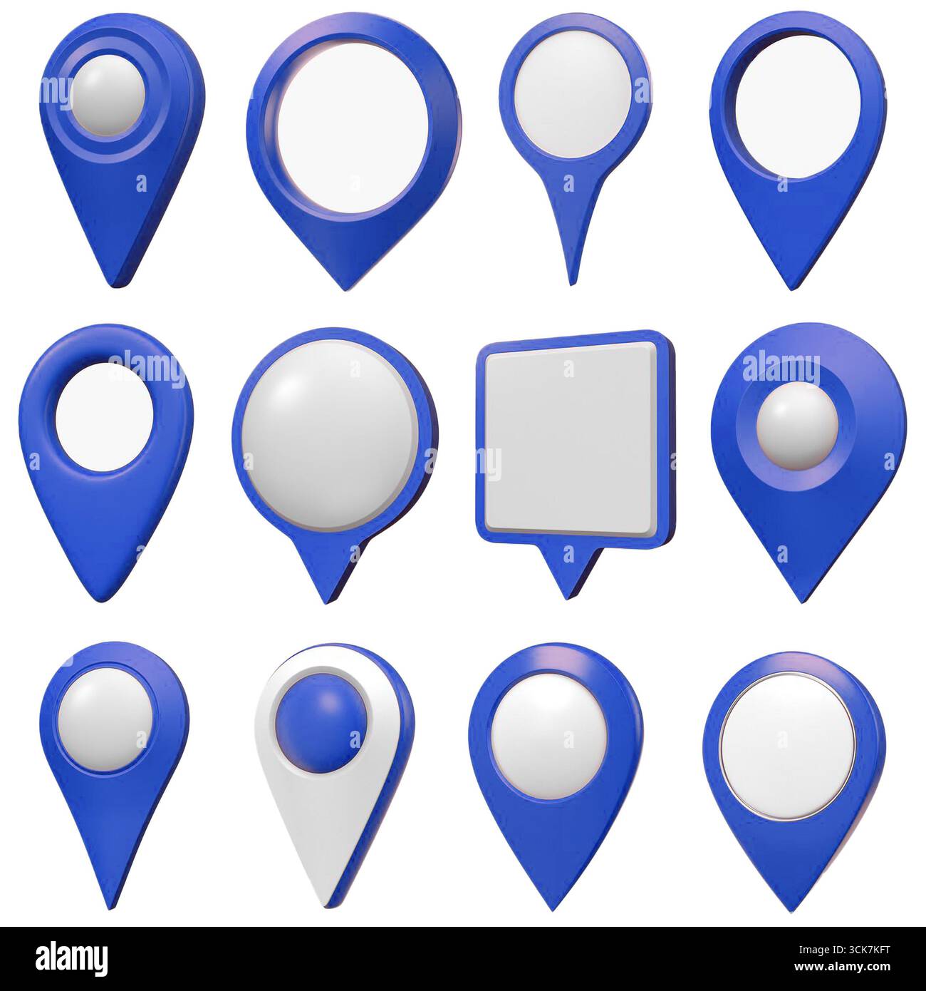 Digital map markers collection hi-res stock photography and images - Alamy
