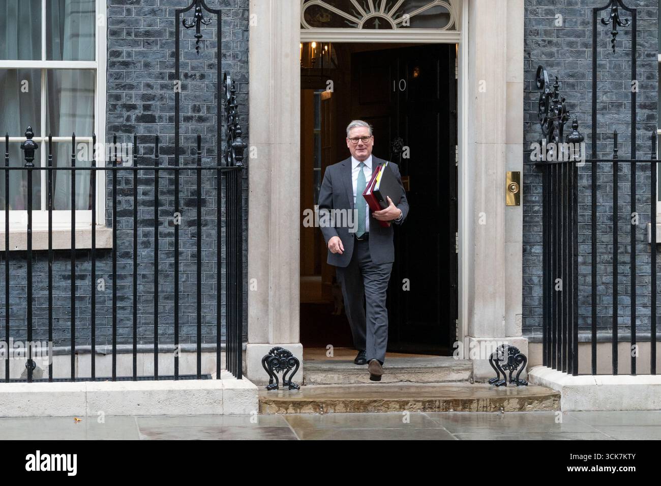 London, UK. 10 September 2025. Prime Minister Keir Starmer leaves 10 ...