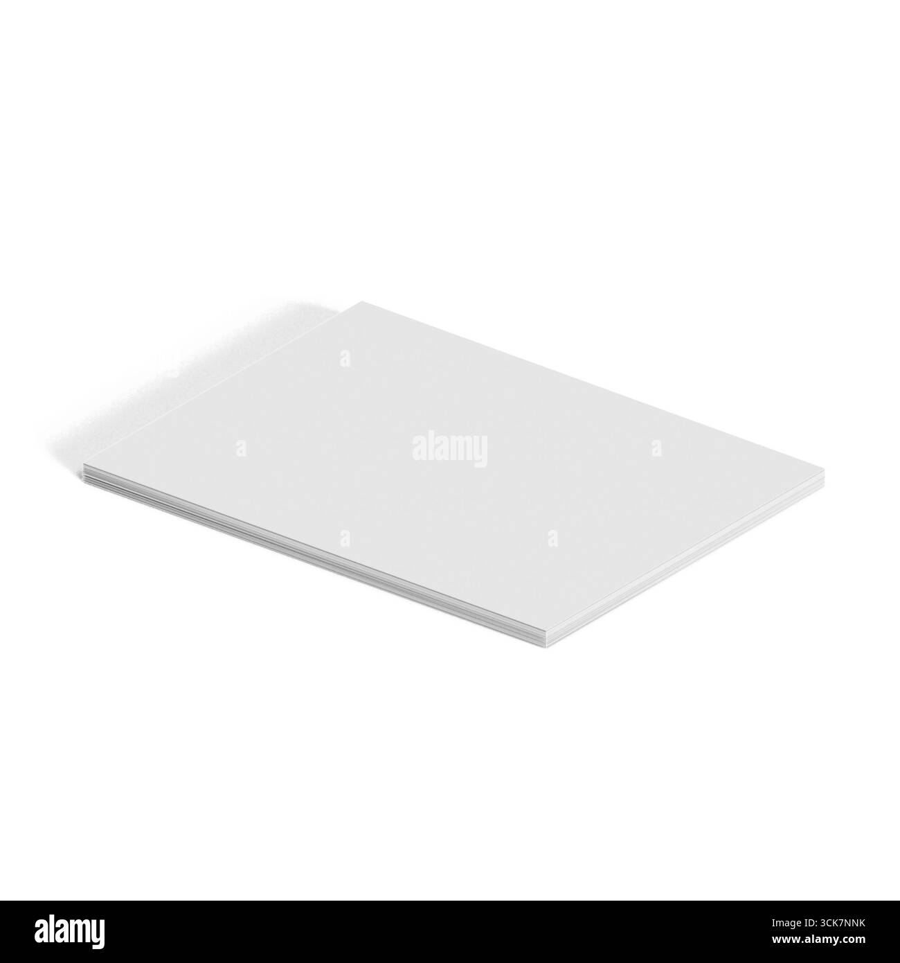 A blank white sheet of paper lying flat, suitable for writing or ...