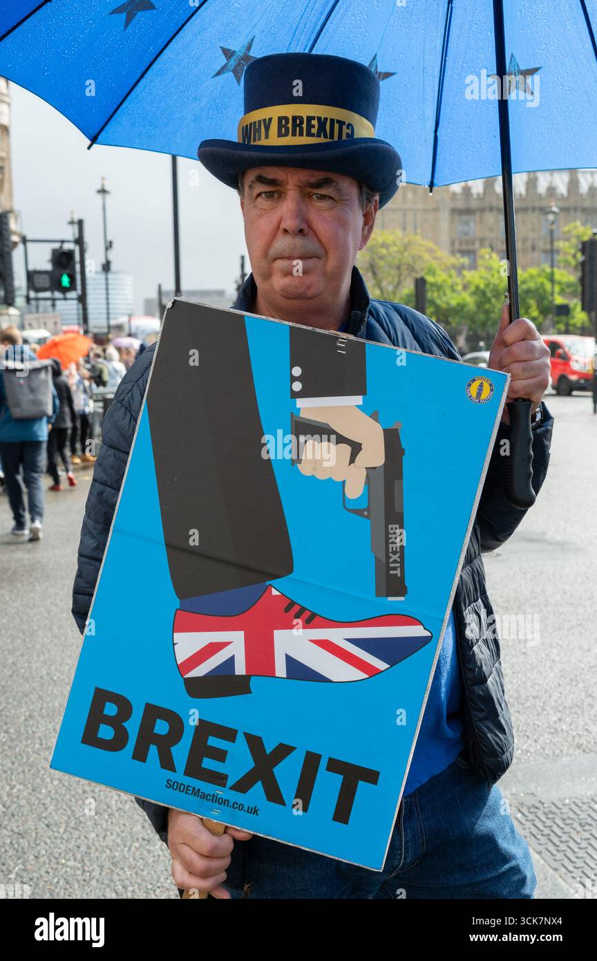 London, UK. 10 September 2025. Activist Steve Bray, known as “Stop ...