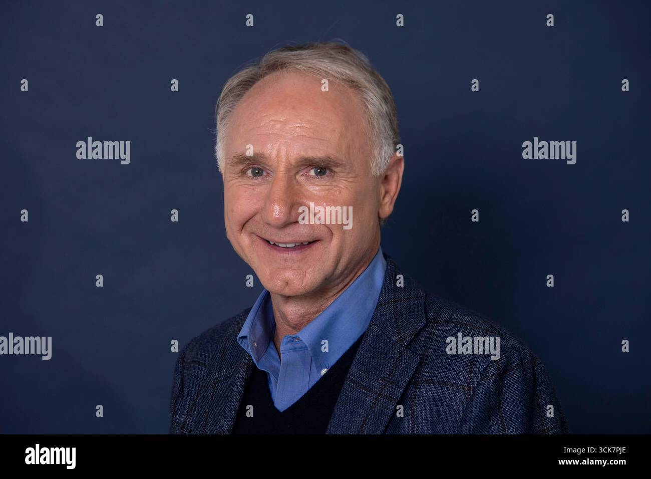 Dan Brown poses for a portrait on Tuesday, Sept. 9, 2025, in New York ...