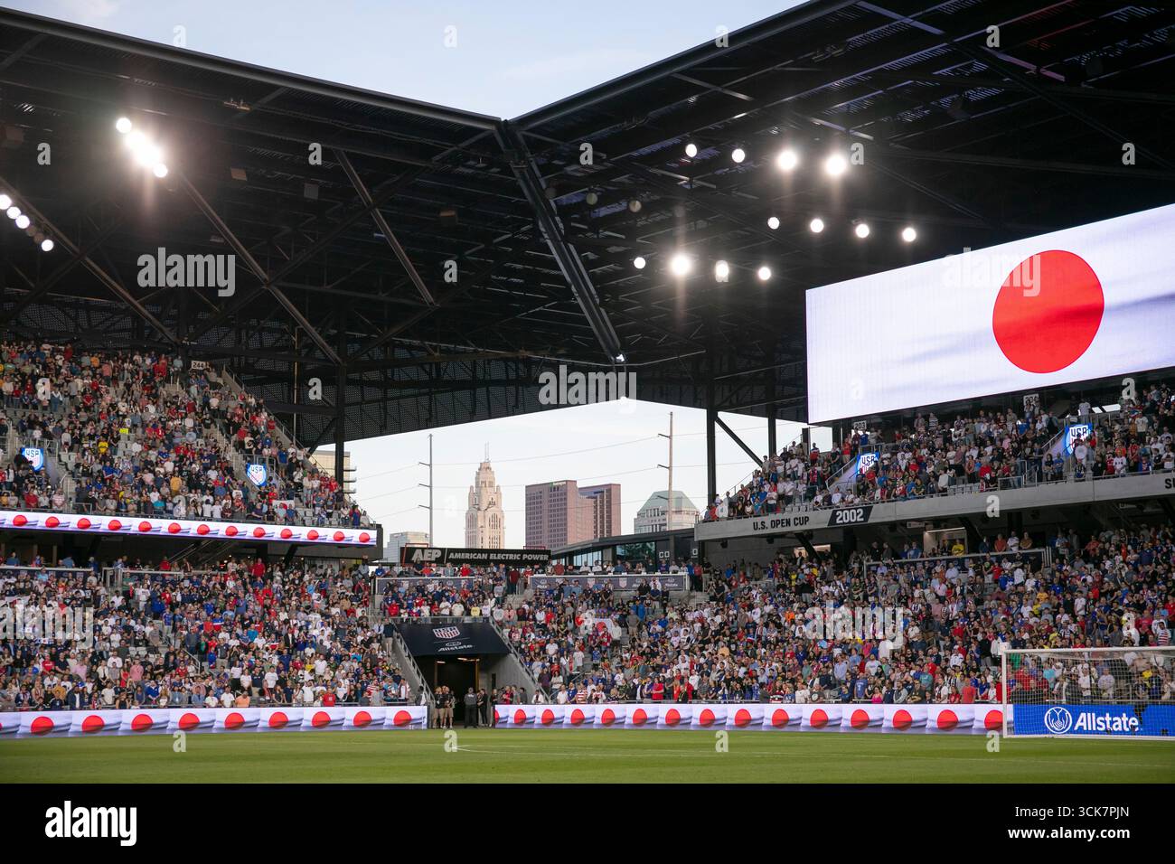 Columbus, Ohio, USA, 9th September, 2025. The Japanese flag displayed ...