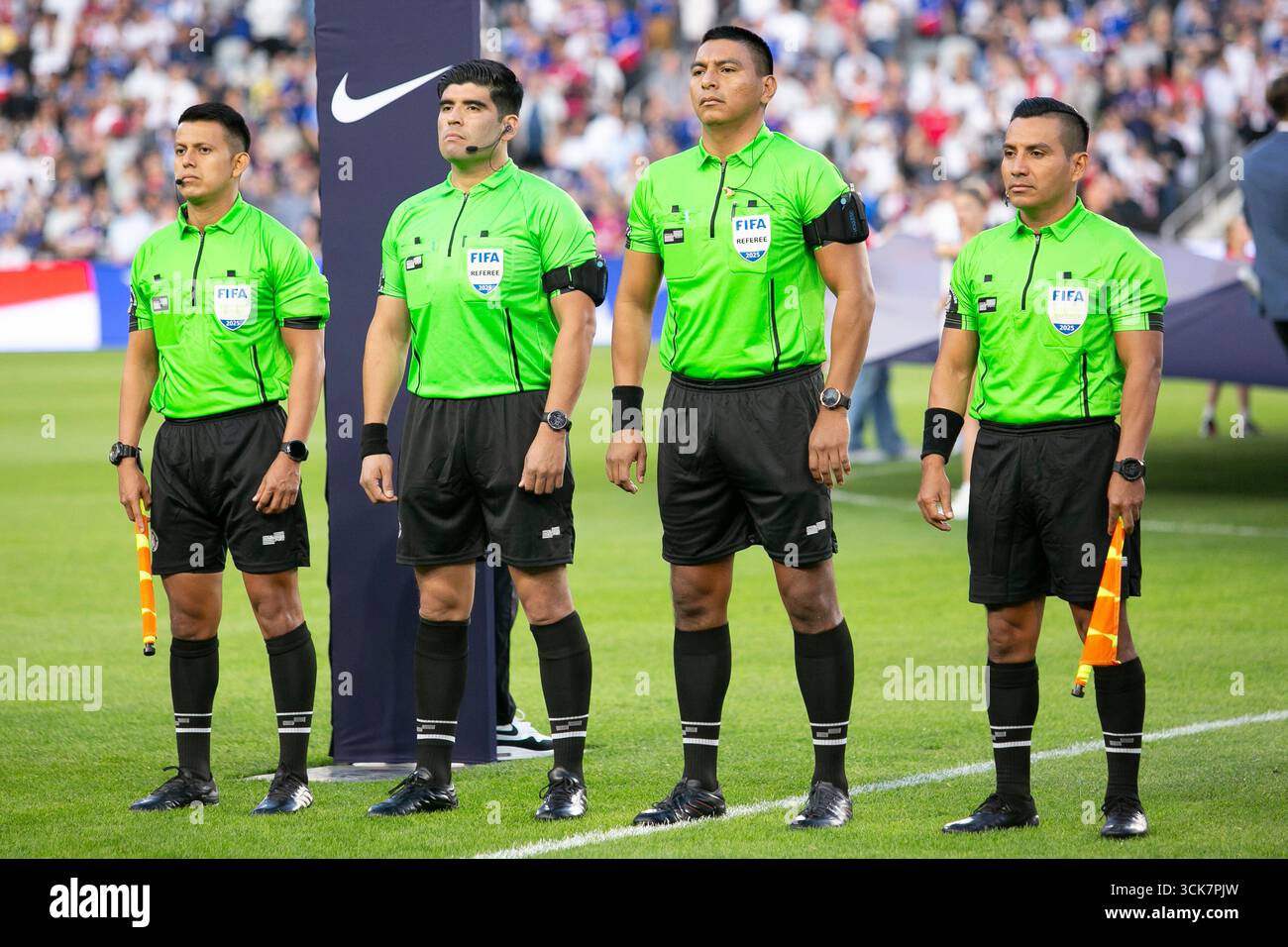 Columbus, Ohio, USA, 9th September, 2025. Referees lined up before the ...