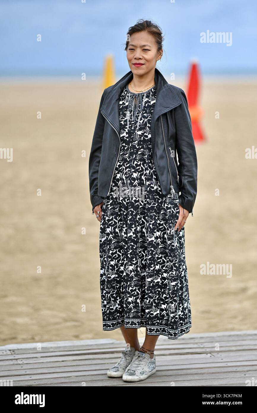 Shih-Ching Tsou posing at the After this death photocall as part of the ...