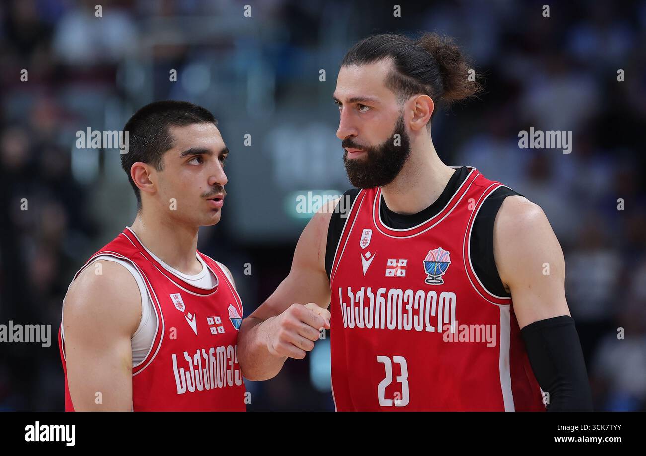 Georgia's Rati Andronikashvili and Tornike Shengelia during FIBA ...