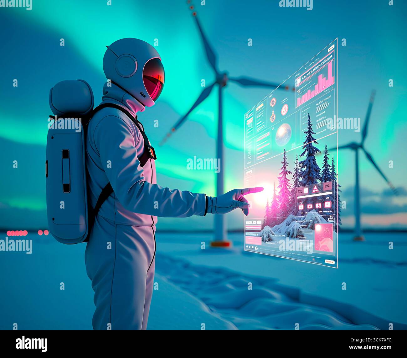 Futuristic explorer in white hi-res stock photography and images - Alamy
