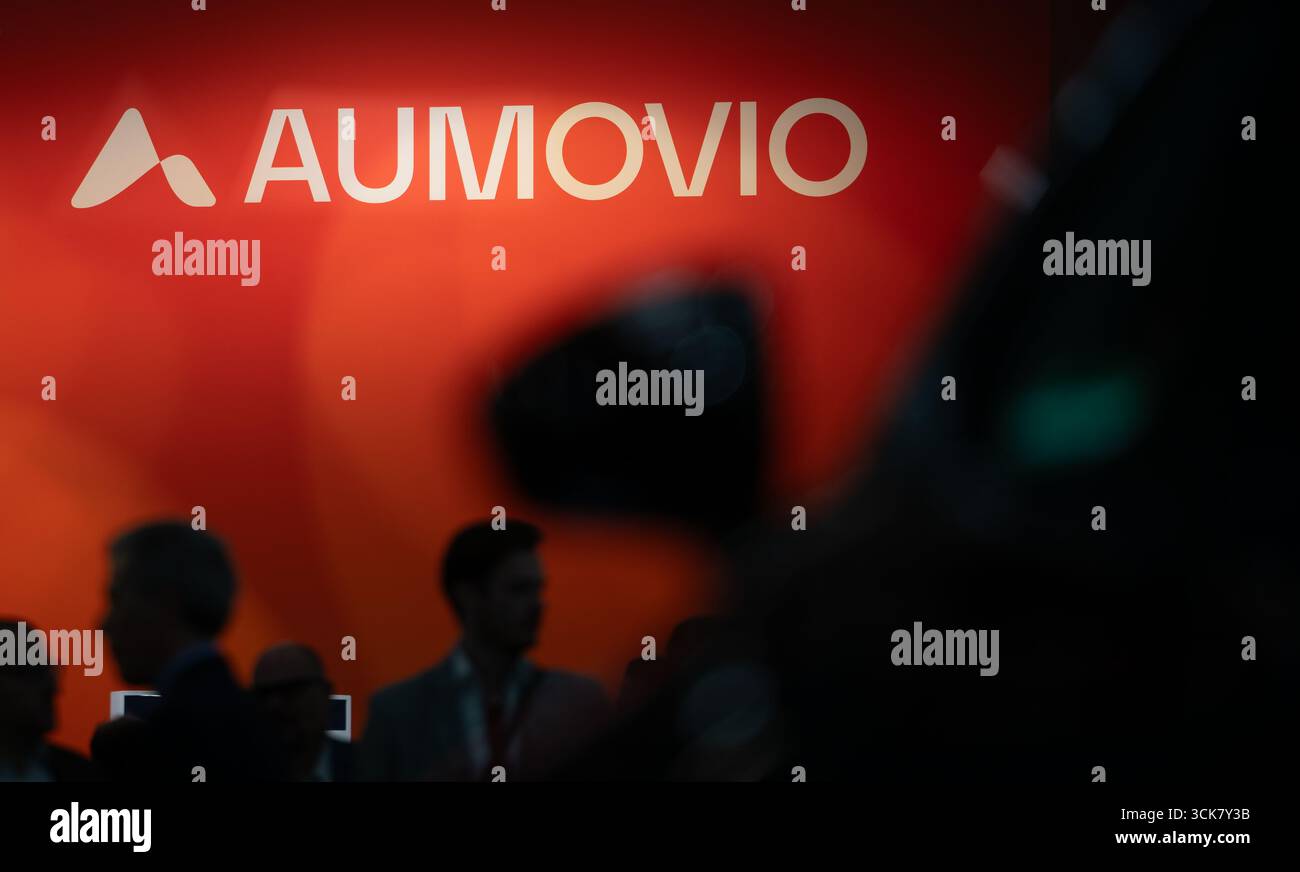 10 September 2025, Bavaria, Munich: The logo of Aumovio SE can be seen ...