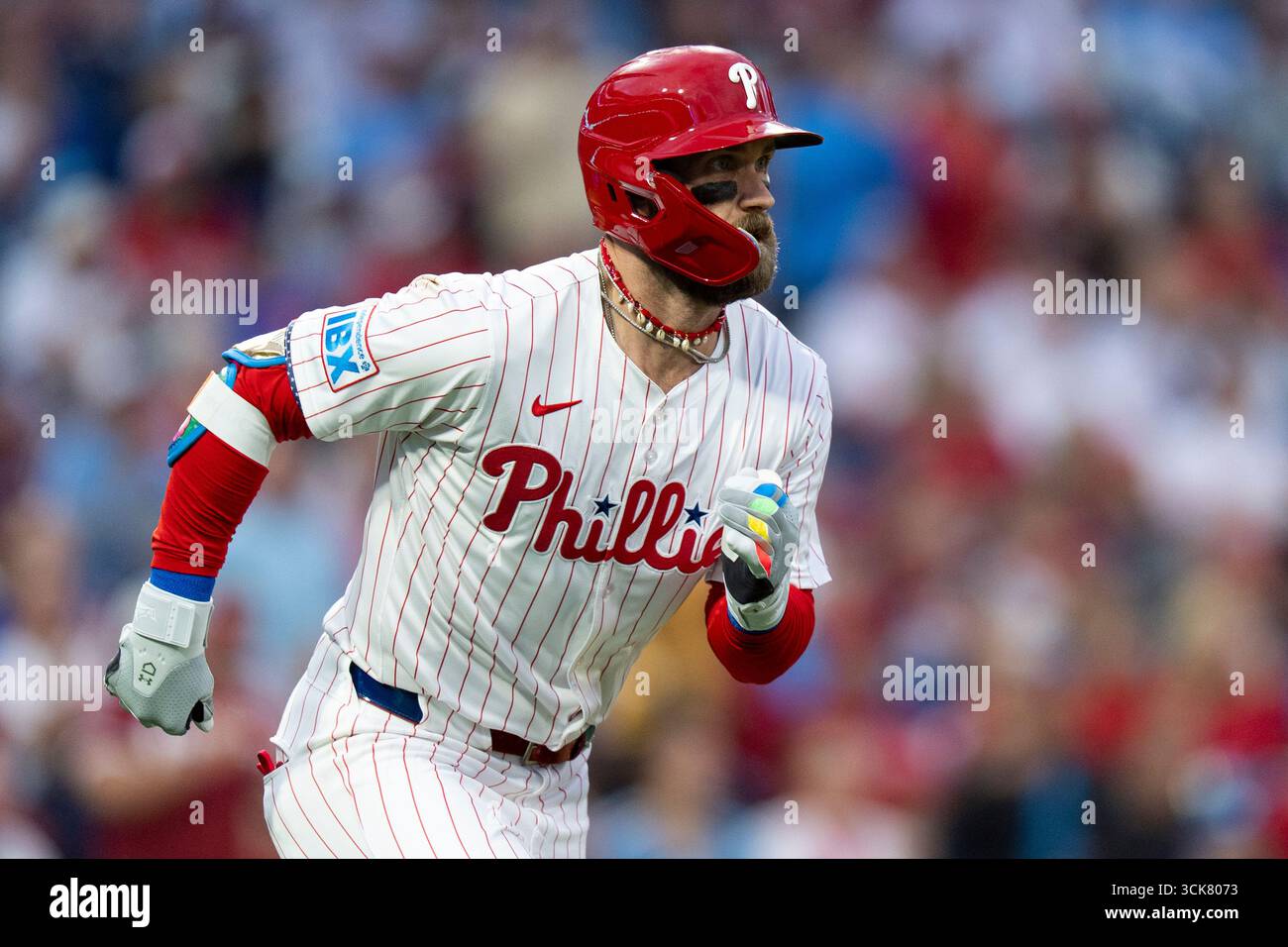 Philadelphia Phillies' Bryce Harper in action during a baseball game ...