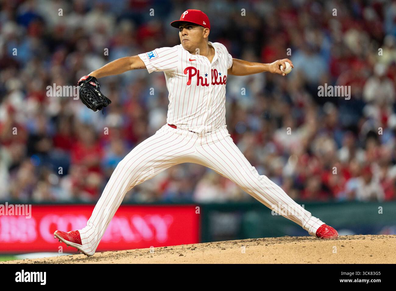 Philadelphia Phillies starting pitcher Ranger Suarez delivers during a ...