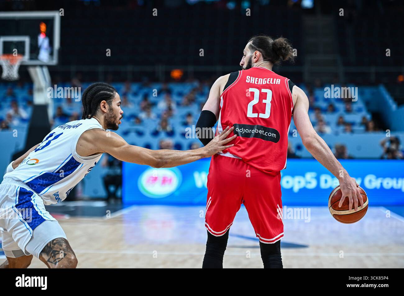 23 Tornike Shengelia of Georgia plays during the FIBA EuroBasket 2025 ...