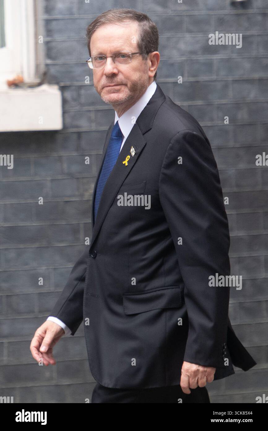 London, UK. 10 Sep 2025. Isaac Herzog - President of Israel arrives for ...