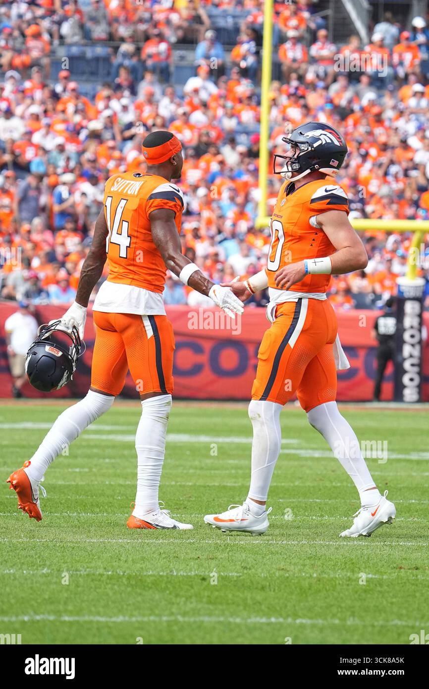 Denver Broncos wide receiver Courtland Sutton (14) and Denver Broncos ...
