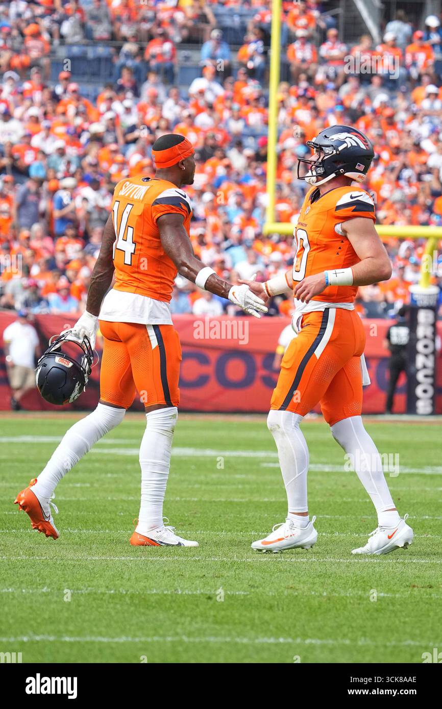 Denver Broncos wide receiver Courtland Sutton (14) and Denver Broncos ...