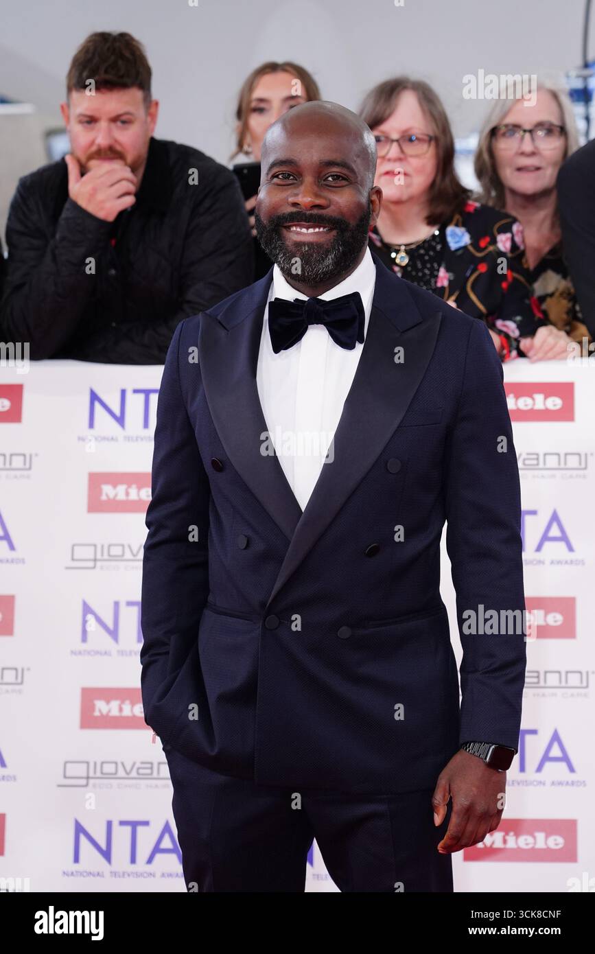 Melvin Odoom arriving for the National Television Awards at the O2 ...