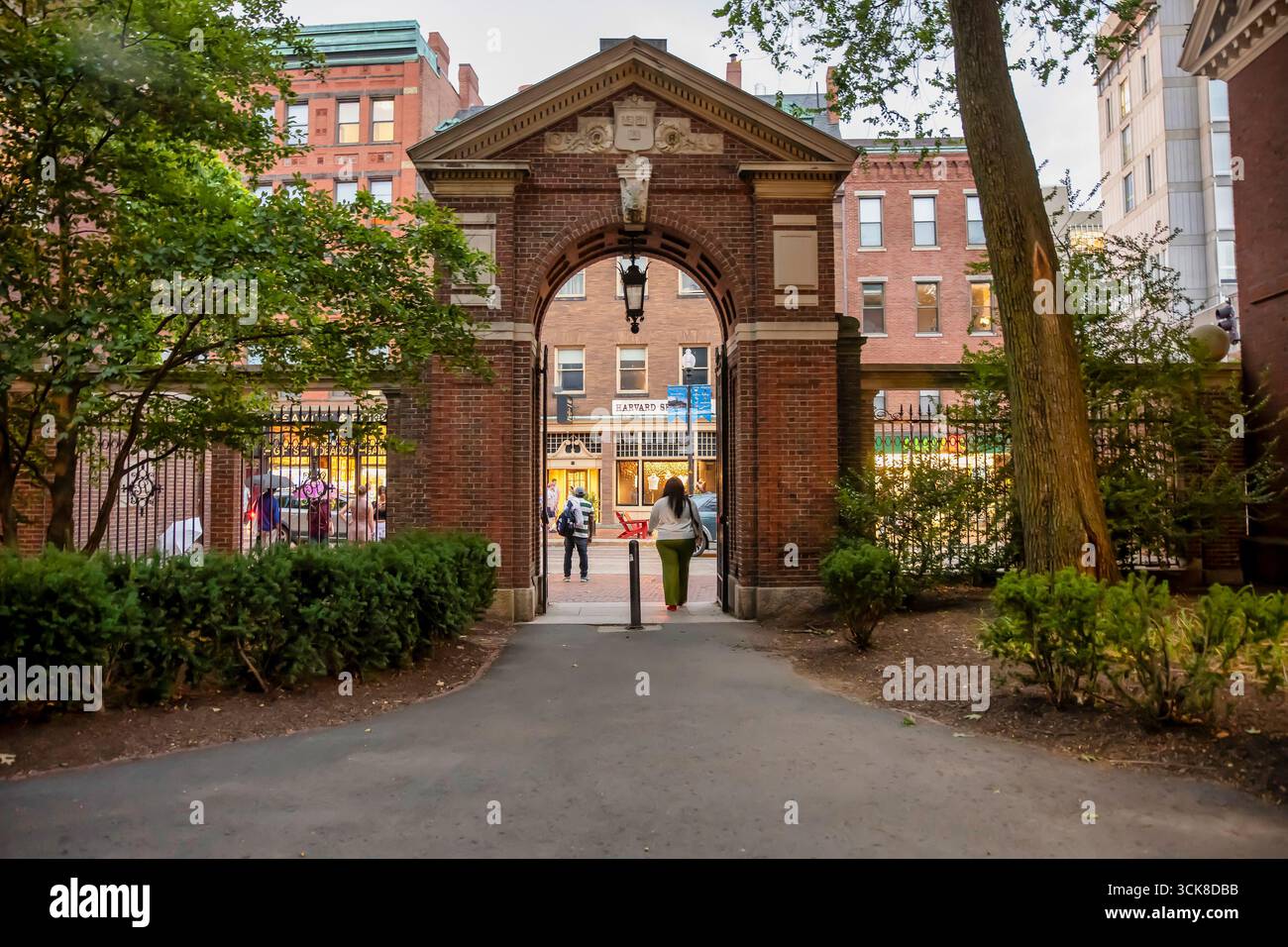 September 6, 2025 Cambridge, Massachusetts,, USA Gate at Harvard Yard ...