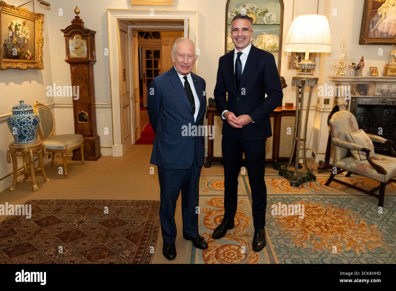 King Charles III receives Peer Malinauskas MP, Premier of South ...