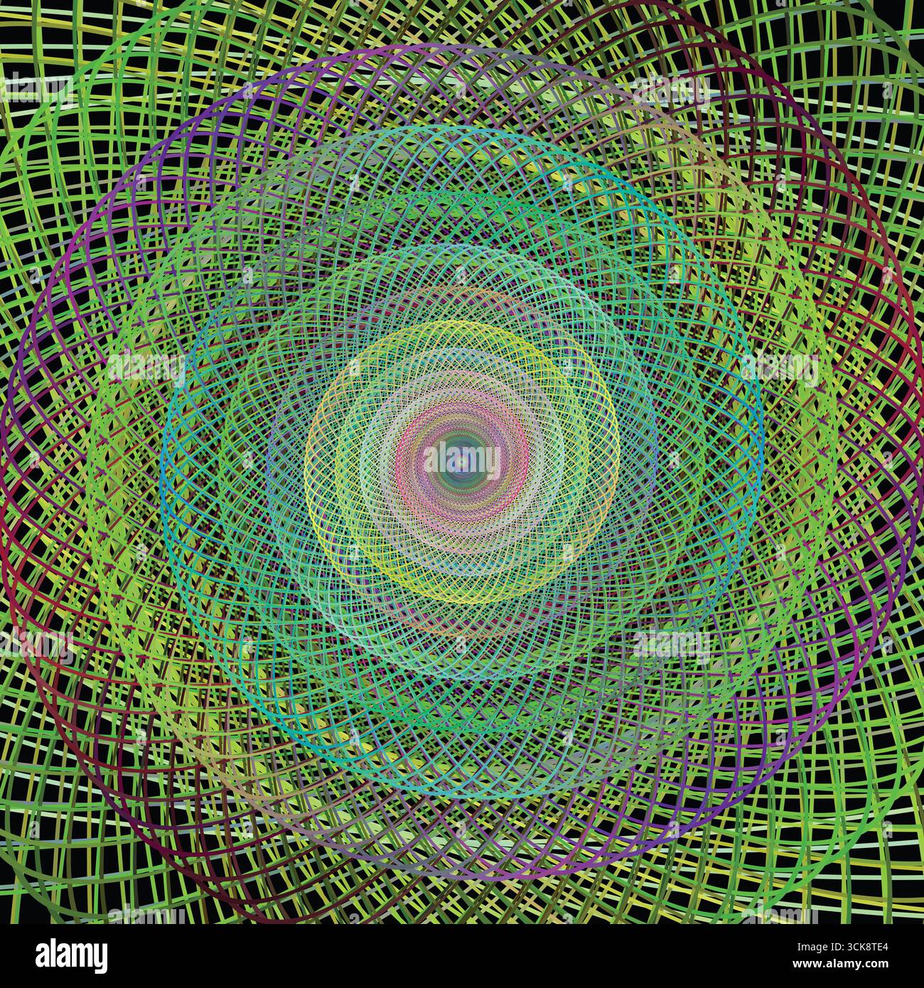 Hypnotic psychedelic kaleidoscope seamless radial Stock Vector Images ...