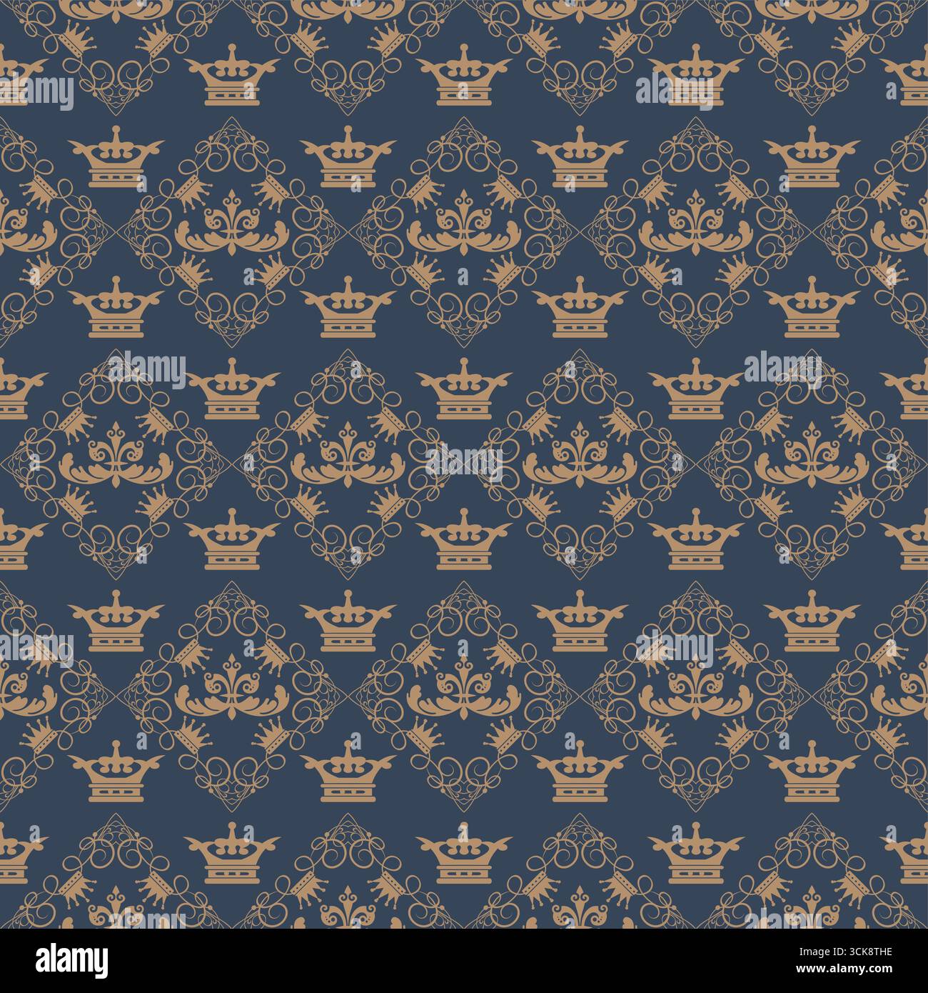 Baroque seamless pattern Stock Vector Images - Alamy