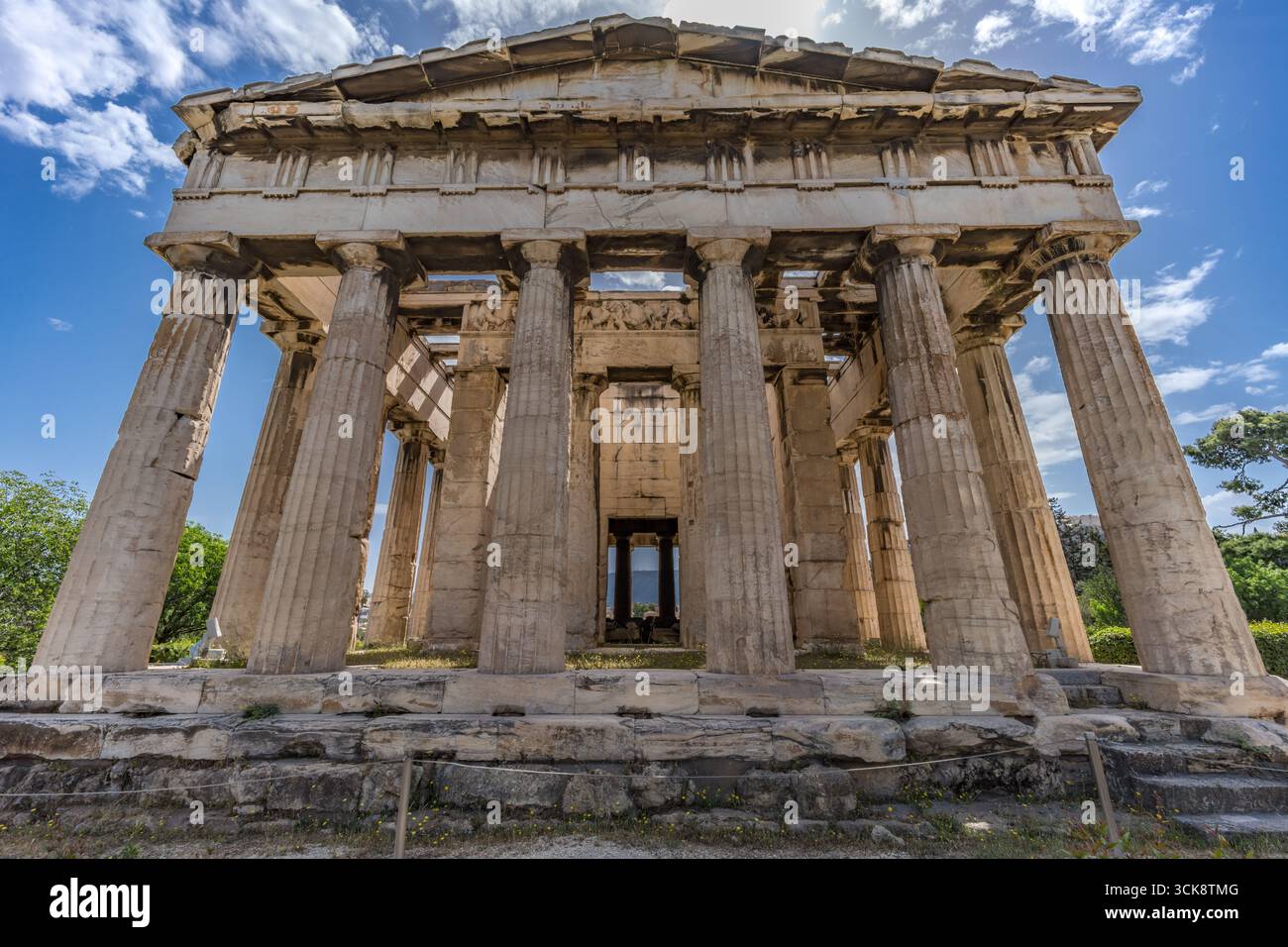 Ancient Greek Temple of Hephaestus, a well-preserved Doric temple in ...