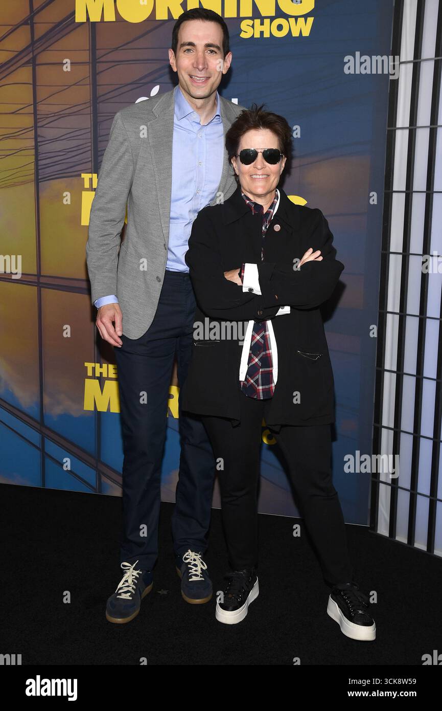(L-R) Andrew Ross Sorkin and Kara Swisher attend 'The Morning Show ...
