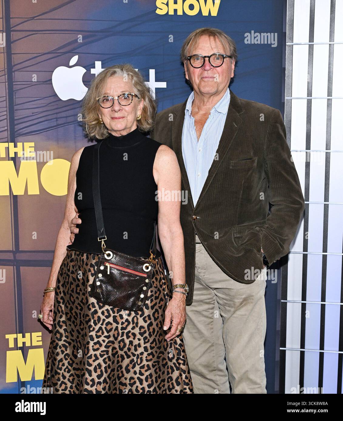 David Rasche, right, and Heather Lupton attend the Apple TV+ premiere ...