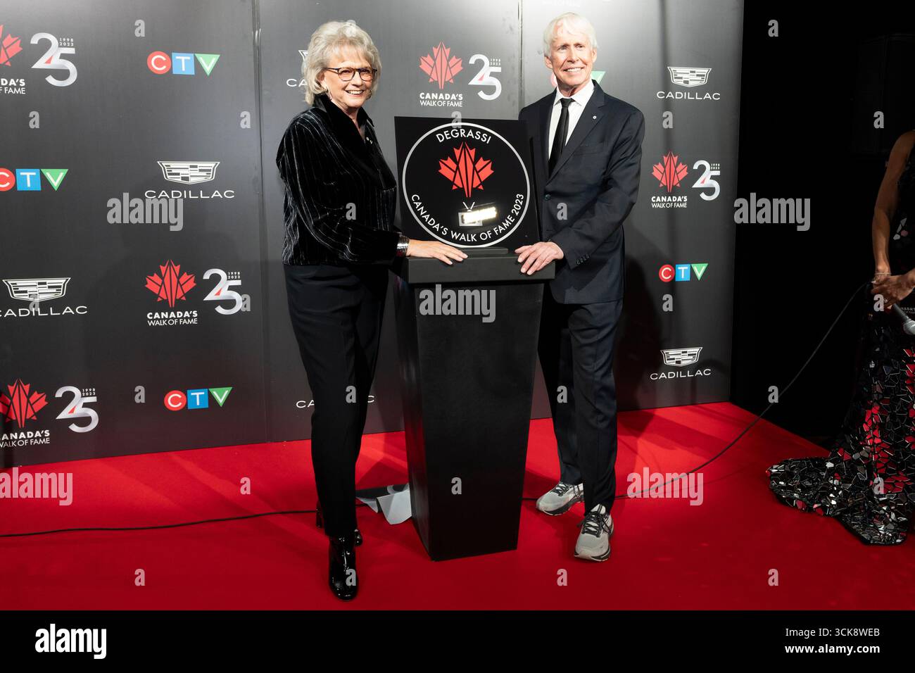 Degrassi creators Linda Schuyler, left, and Stephen Stohn, right, pose ...