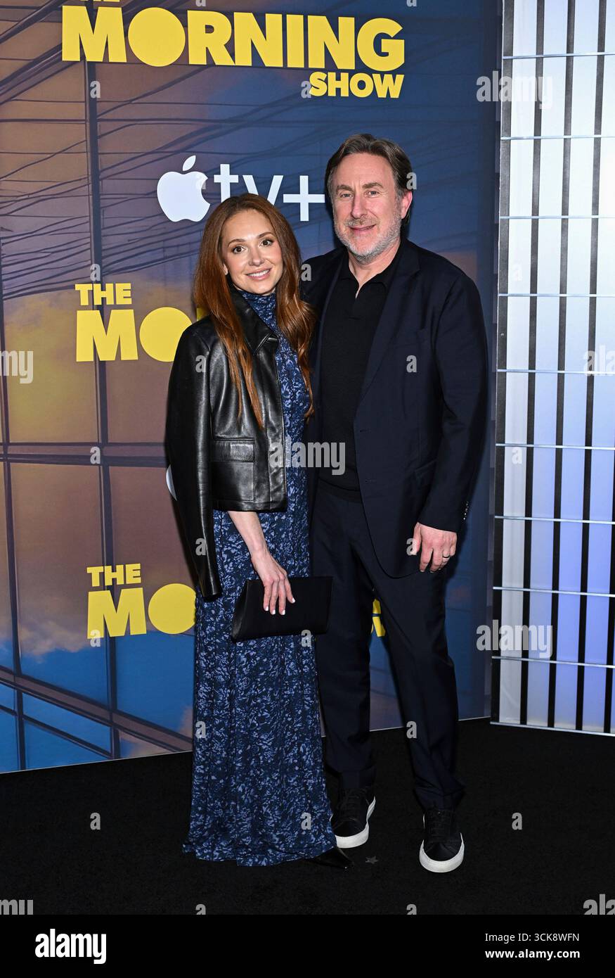 Jonathan Tropper, right, and Elizabeth Parker attend the Apple TV+ premiere of "The Morning Show ...