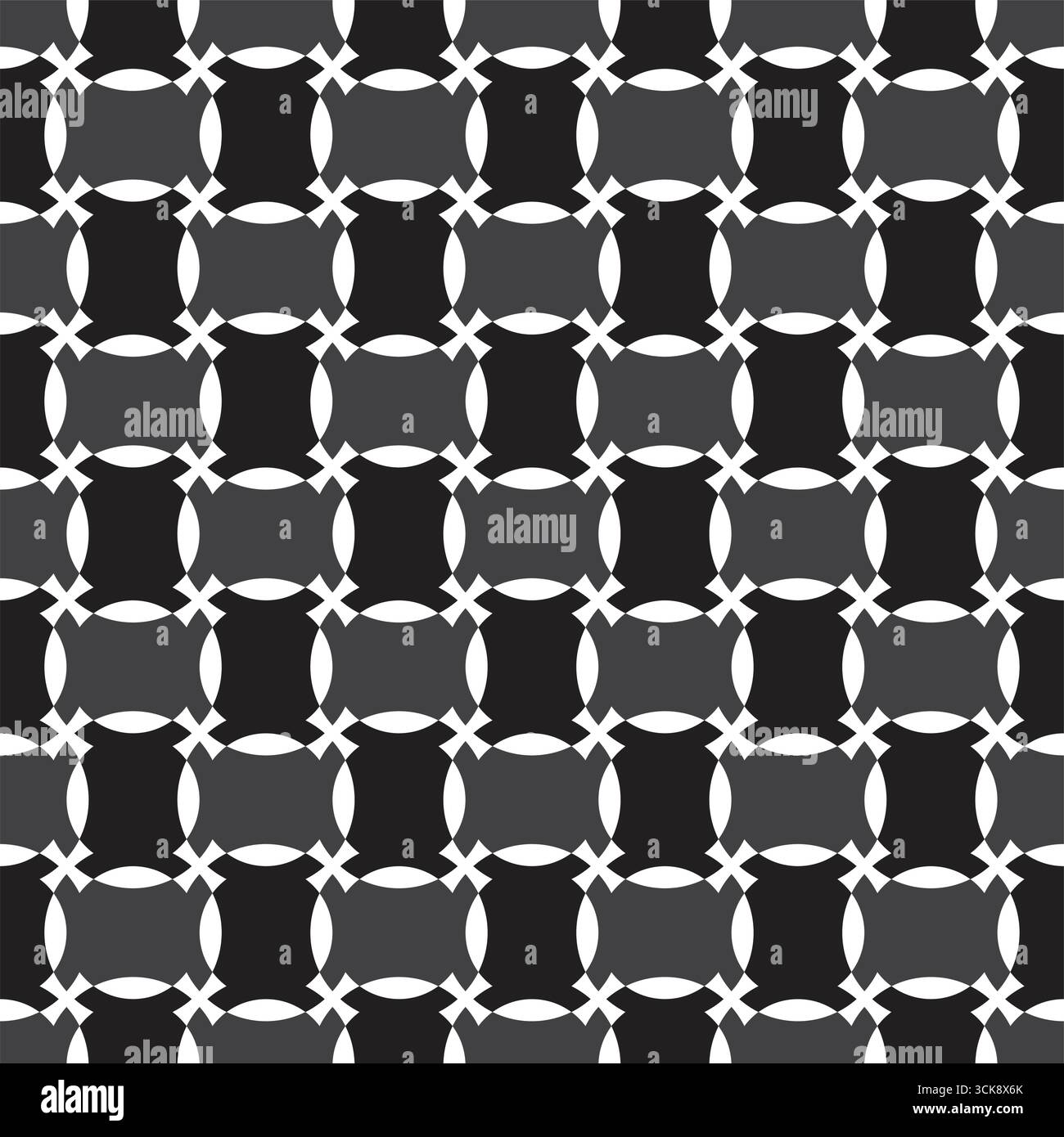 Oval interlocking black lines Stock Vector Images - Alamy
