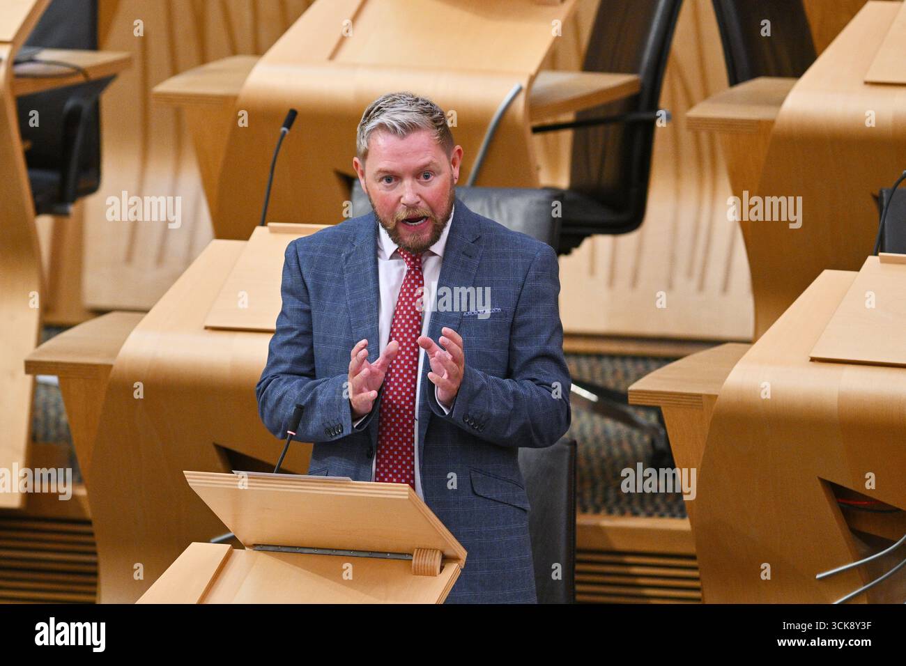 Edinburgh Scotland, UK 10 September 2025. Jamie Greene MSP at the ...