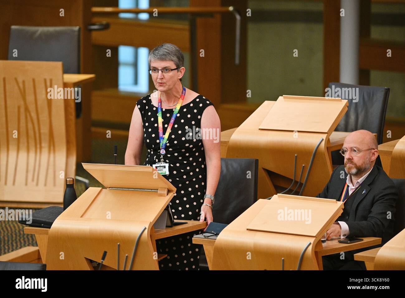 Edinburgh Scotland, UK 10 September 2025. Maggie Chapman MSP at the ...