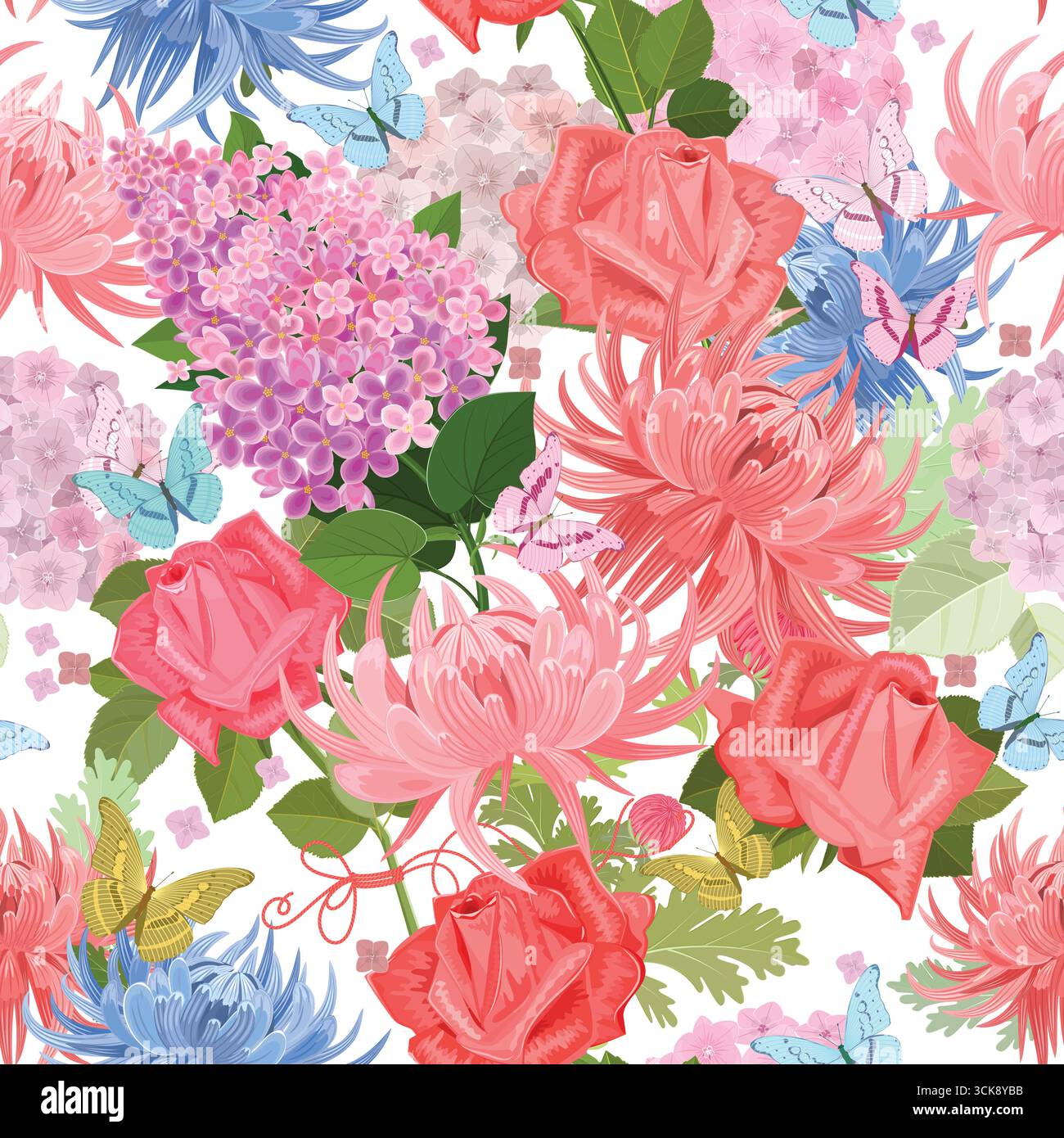 Autumn seamless pattern landscape Stock Vector Images - Alamy