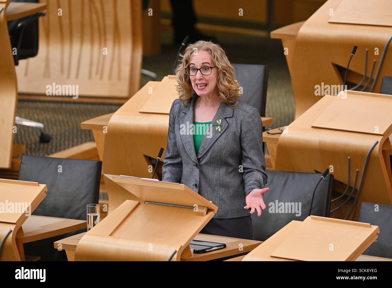 Edinburgh Scotland, UK 10 September 2025. Lorna Slater MSP at the ...