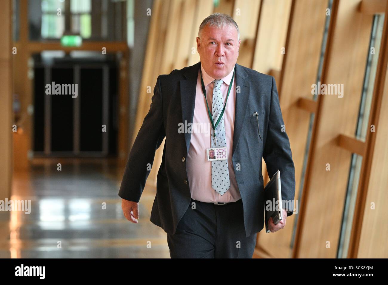 Edinburgh Scotland, UK 10 September 2025. Davy Russell MSP at the ...