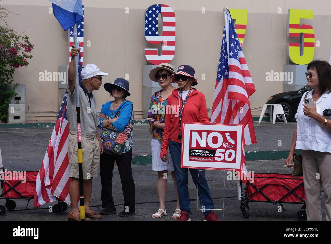 Opponents of California Proposition 50, also known as the Election ...