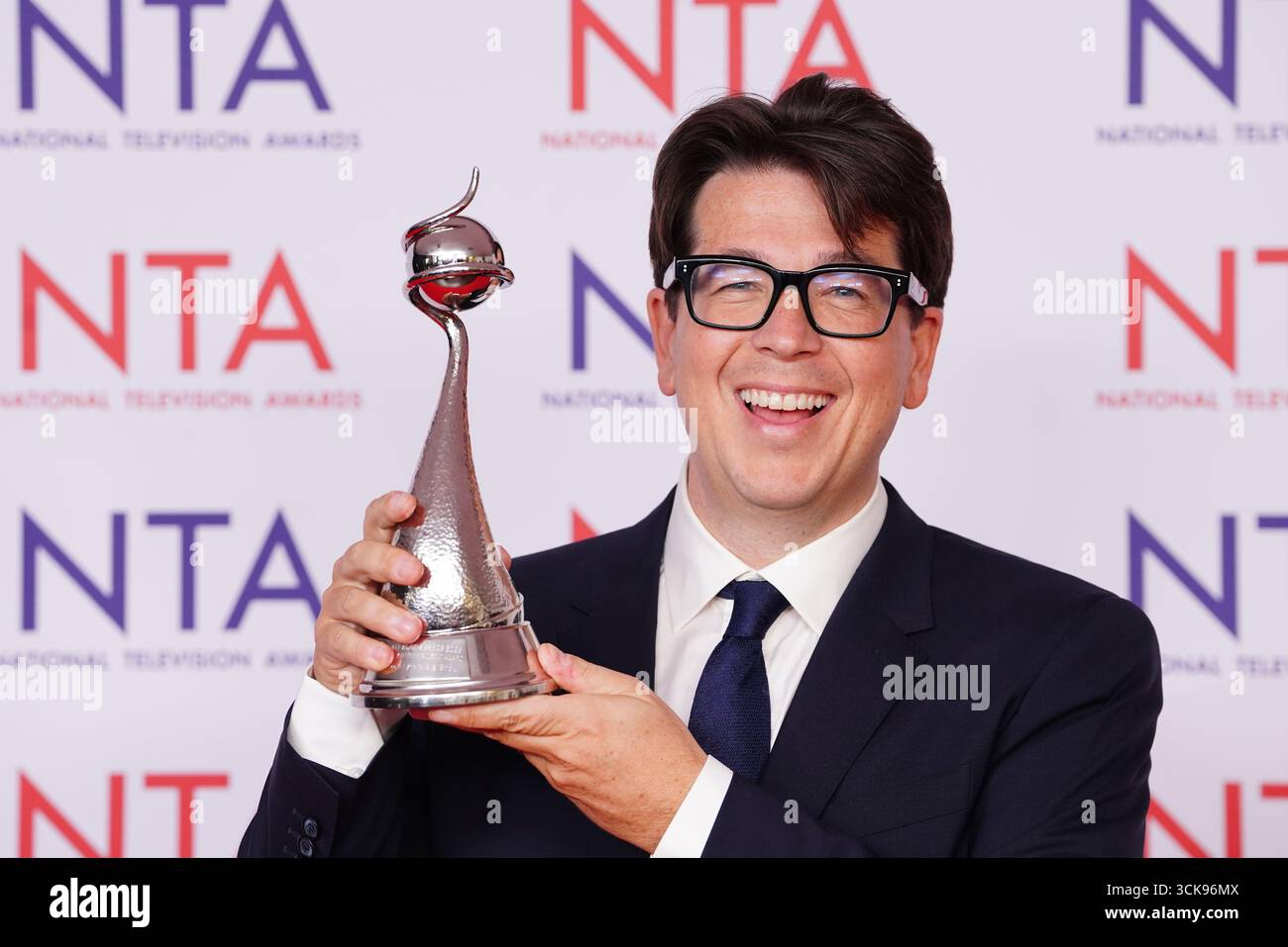 Michael McIntyre after winning the Bruce Forsyth Entertainment Award ...