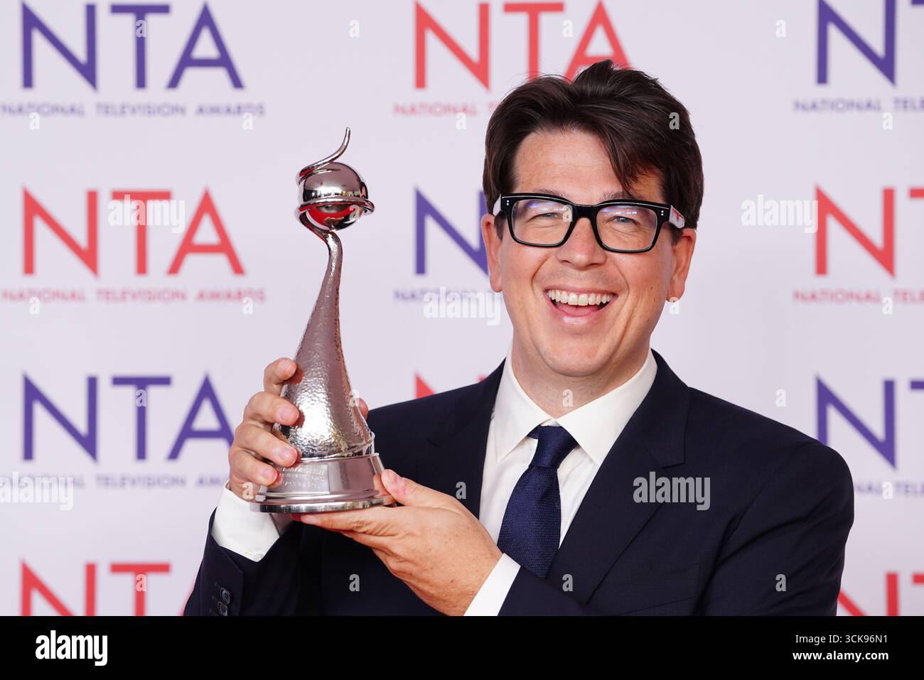 Michael McIntyre after winning the Bruce Forsyth Entertainment Award ...